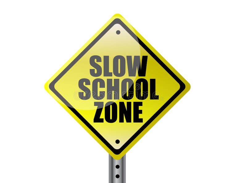 Slow School Zone Stock Illustrations – 257 Slow School Zone Stock ...