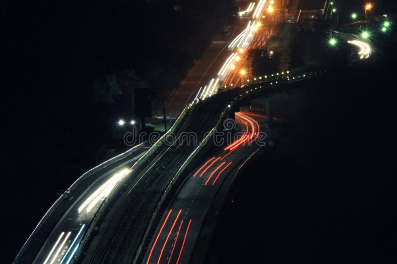 Motorway Bridge Slow Shutter Stock Photos - Free & Royalty-Free Stock ...