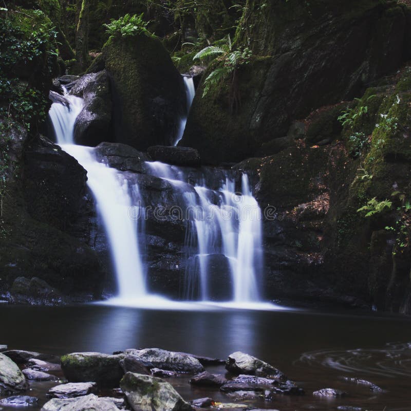 Slow shutter stock image. Image of water, silky, waterfall - 83869353
