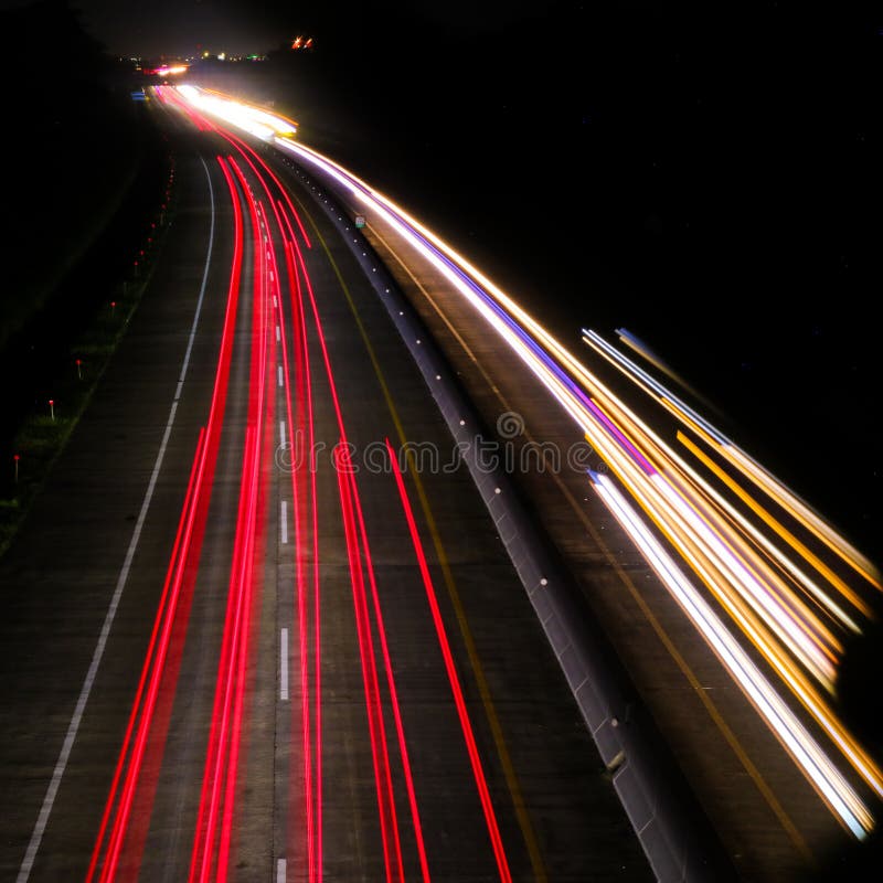 Slow Shutter Photo from the Top of the Toll Bridge Stock Photo - Image ...