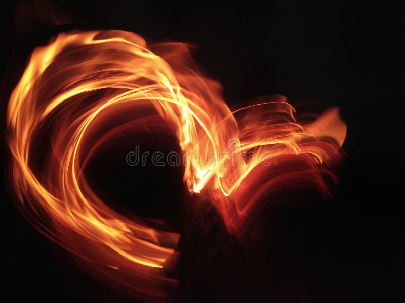 Slow Shutter Speed Color Fire Light Art Stock Image - Image of fire ...