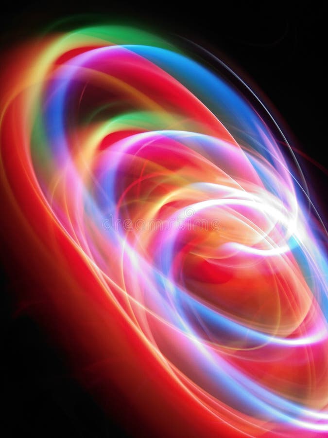 Slow Shutter Speed Color Light Painting Stock Photo - Image of slow ...