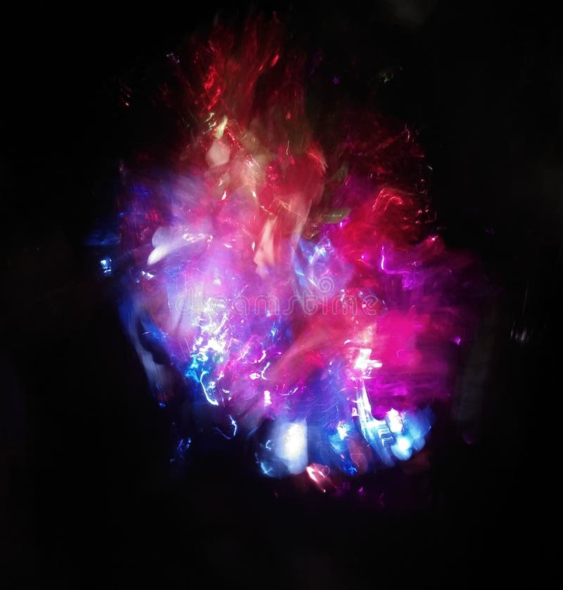 Slow Shutter Speed Color Light Splash Art Stock Image - Image of organ ...
