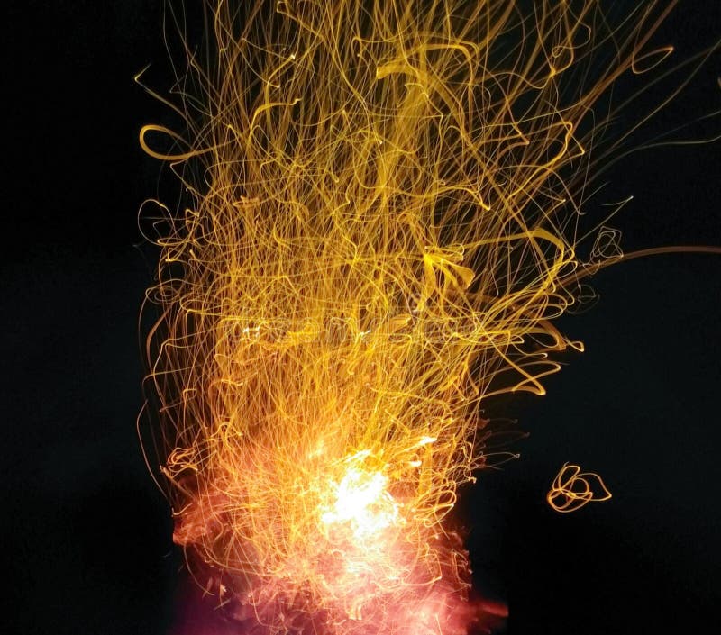 Slow Shutter Speed Fire Art Stock Photo - Image of shutter, fire: 223116318
