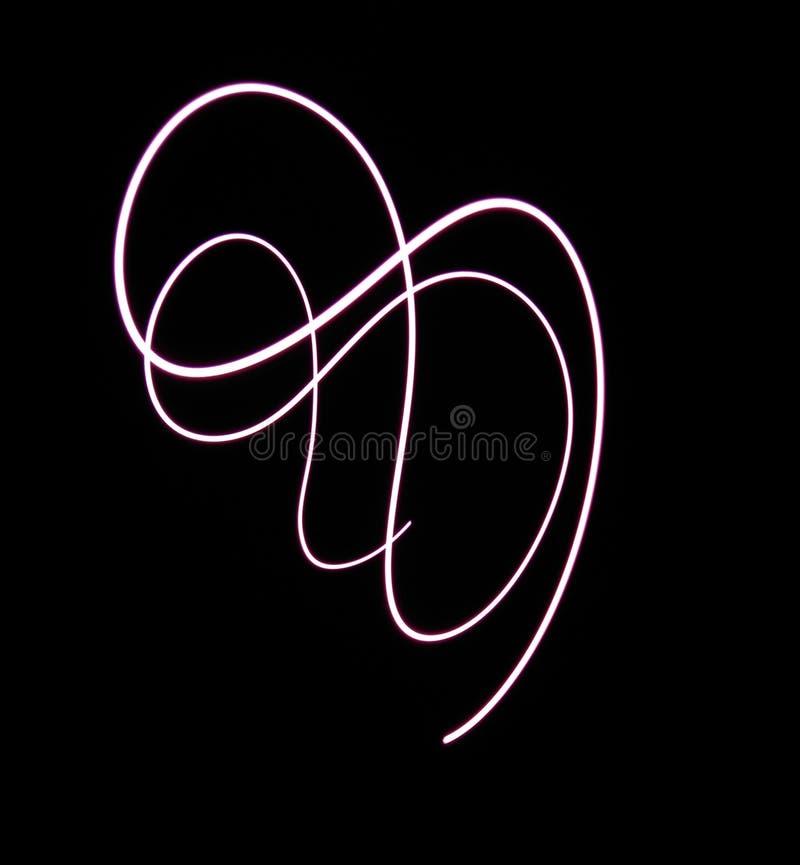 Slow Shutter Speed Light Art Stock Photo - Image of text, symbol: 236354280
