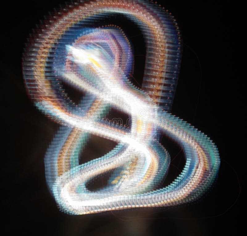 Slow Shutter Speed Color Light Art Stock Photo - Image of color, text ...
