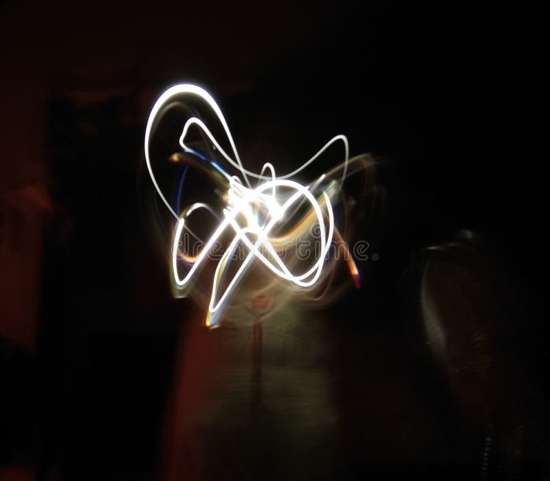 Slow Shutter Speed Light Art Stock Photo - Image of text, night: 236354578