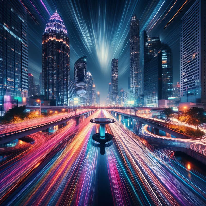 Slow Shutter Speed with Pixel Art Style Stock Illustration ...