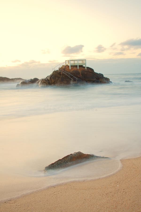 Slow Shutterspeed Picture at Sunset Stock Photo - Image of portugal ...