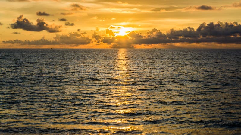 Slow Speed Shutter of Blue Sea and Sky Stock Photo - Image of romantic ...