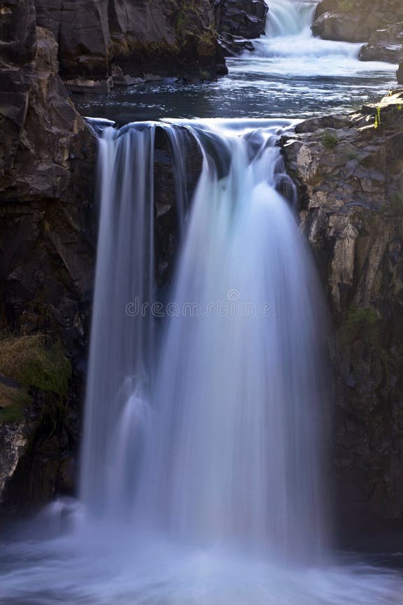 Slow Spilling Water at White River Falls Stock Photo - Image of water ...