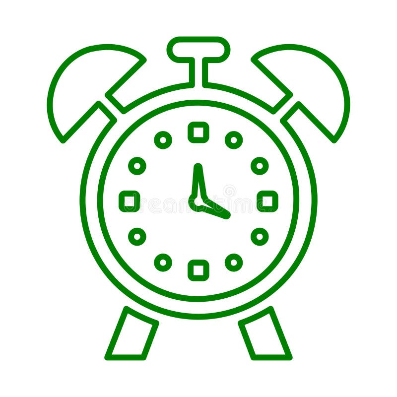Slow, Time, Alarm Line Icon. Outline Vector Stock Illustration ...