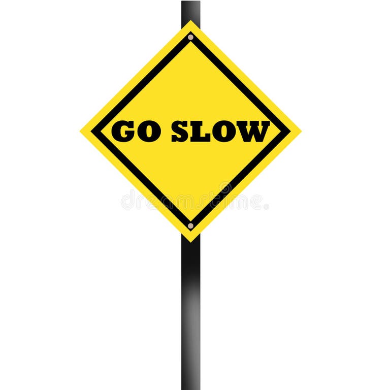 Slow traffic sign stock illustration. Illustration of traffic - 10815049