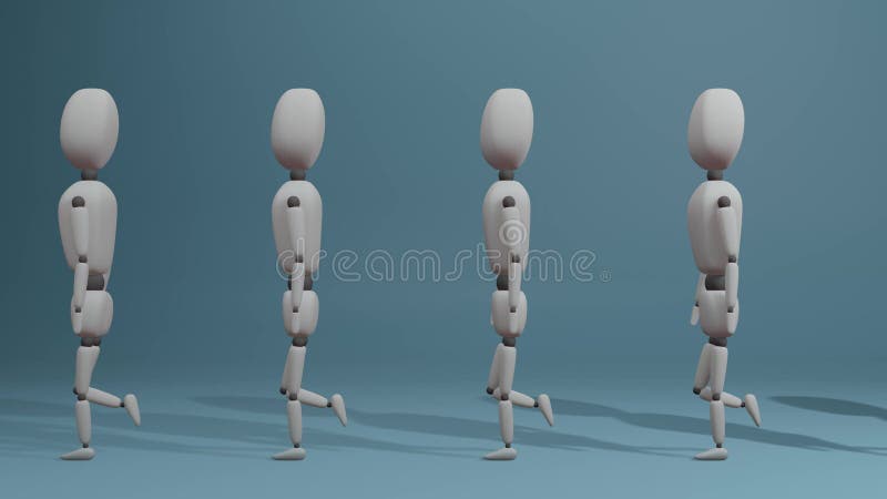 Slow Walking Group of People. Looped Stock Footage - Video of creative ...