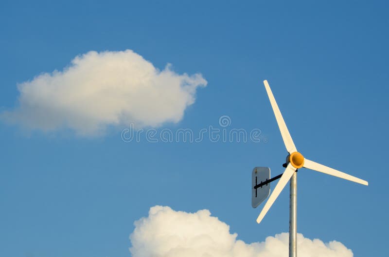 Slow Wind Turbine stock photo. Image of power, collector - 21532208