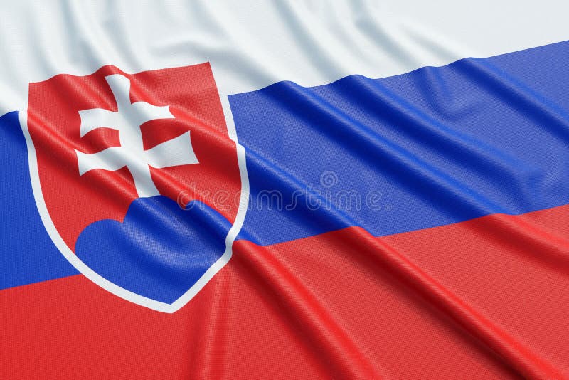 Slowakei-Flagge stock abbildung. Illustration von europa - 89450287