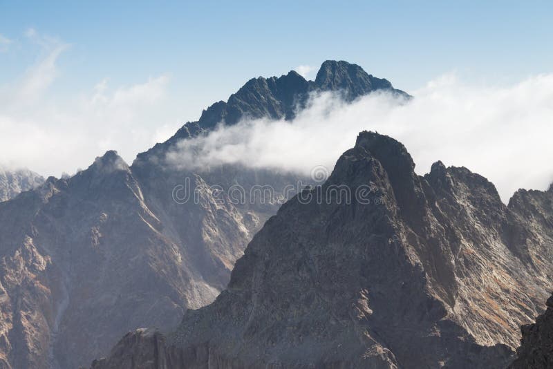 Slowakei, Tatra-Gebirge, Gerlachovský-Spitze Stockbild - Bild von polen ...
