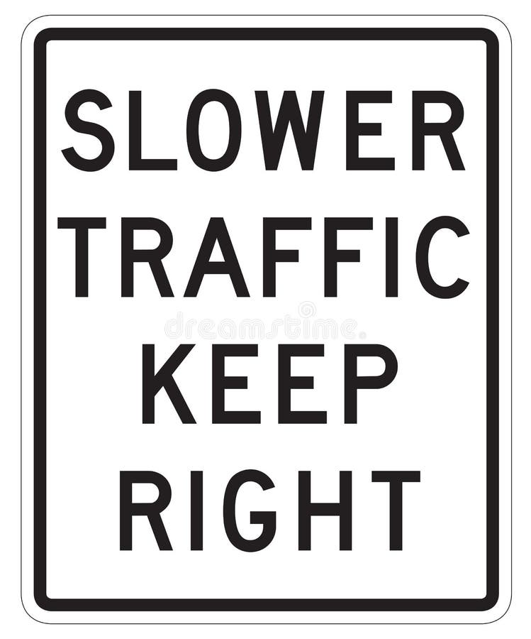 Slower Traffic Keep Stock Illustrations – 9 Slower Traffic Keep Stock ...