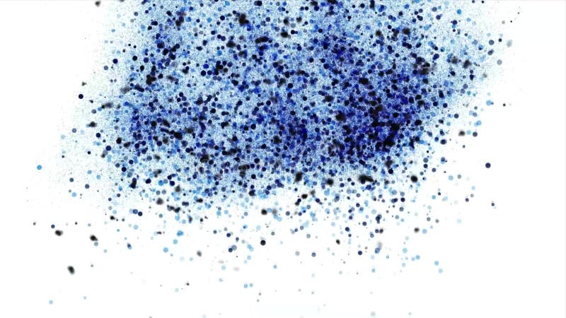 Slowly Falling from the Cloud Circles, Dust, Bokeh Effect on a Bright ...