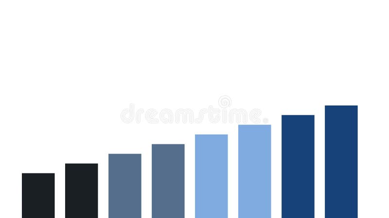 Slowly Rising Business Growth Bar Graph Animation Stock Footage - Video ...