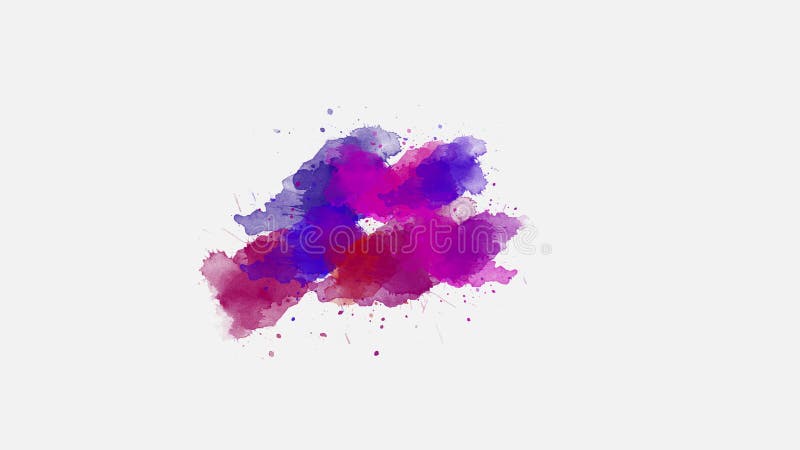 Slowmotion Watercolor Paint Brush Stroke Ink Splatter Compositing Stock ...