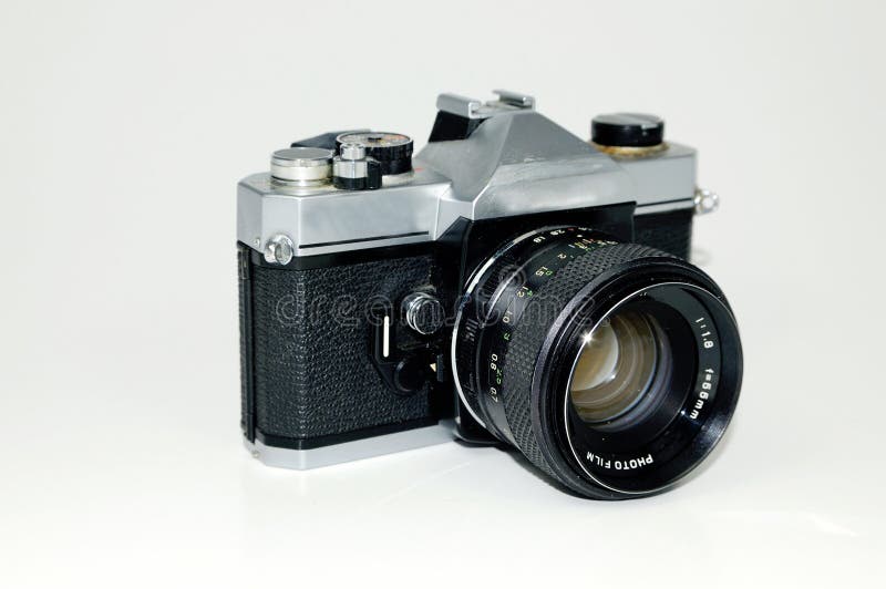 SLR Camera stock photo. Image of film, body, camera, lens - 5178786