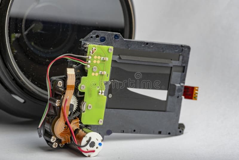 Camera Shutter. Camera Mechanism Stock Photo - Image of design, camera ...