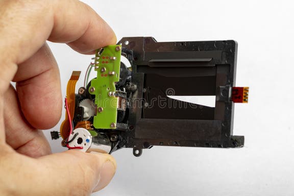 Camera Shutter. Camera Mechanism Stock Photo - Image of camera ...