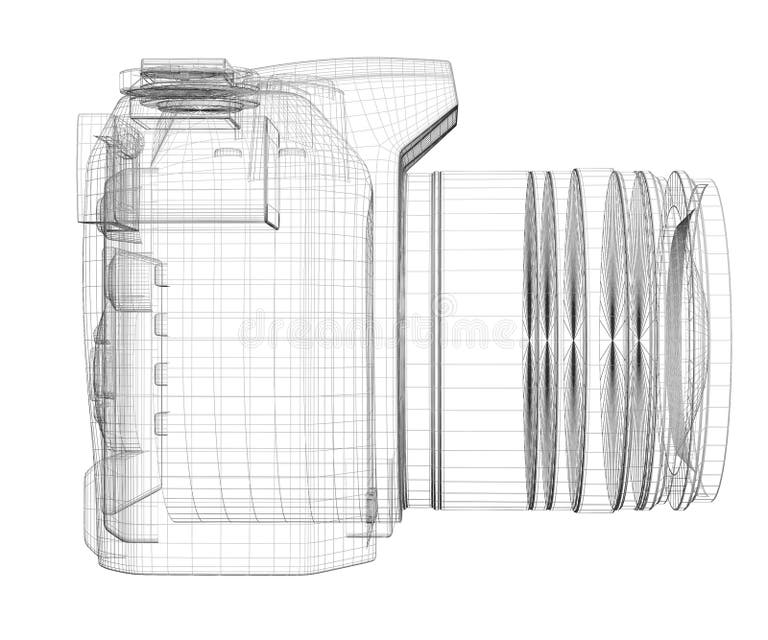 Camera Wireframe Stock Illustrations – 2,490 Camera Wireframe Stock ...
