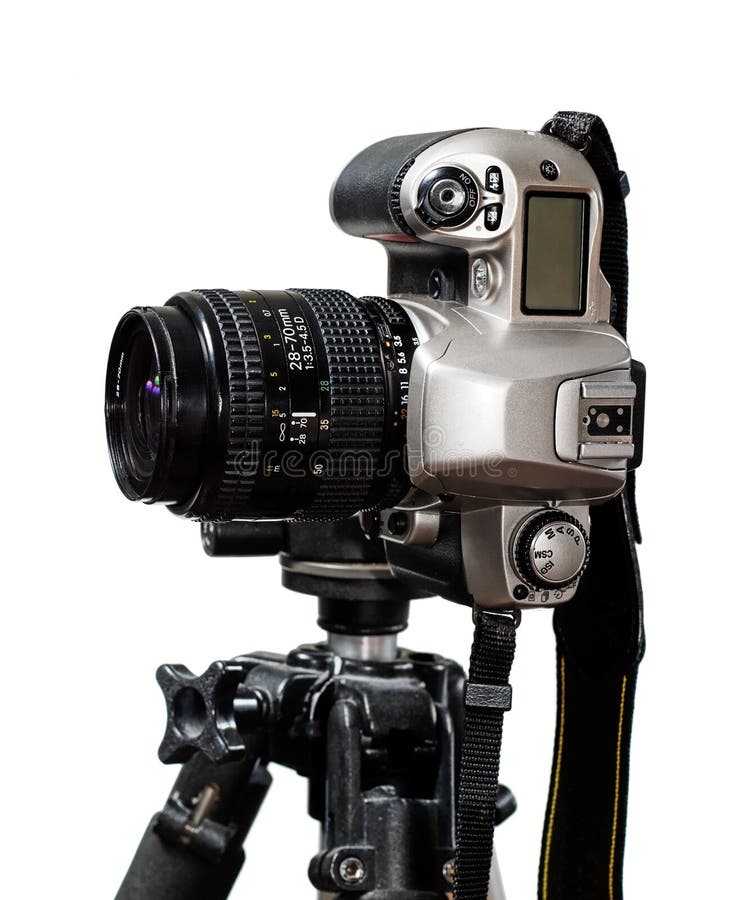 Digital Camera DSLR on Tripod Stock Image - Image of level, film: 2008131