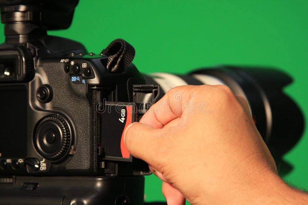 SLR and Memory card editorial photography. Image of single - 9668392