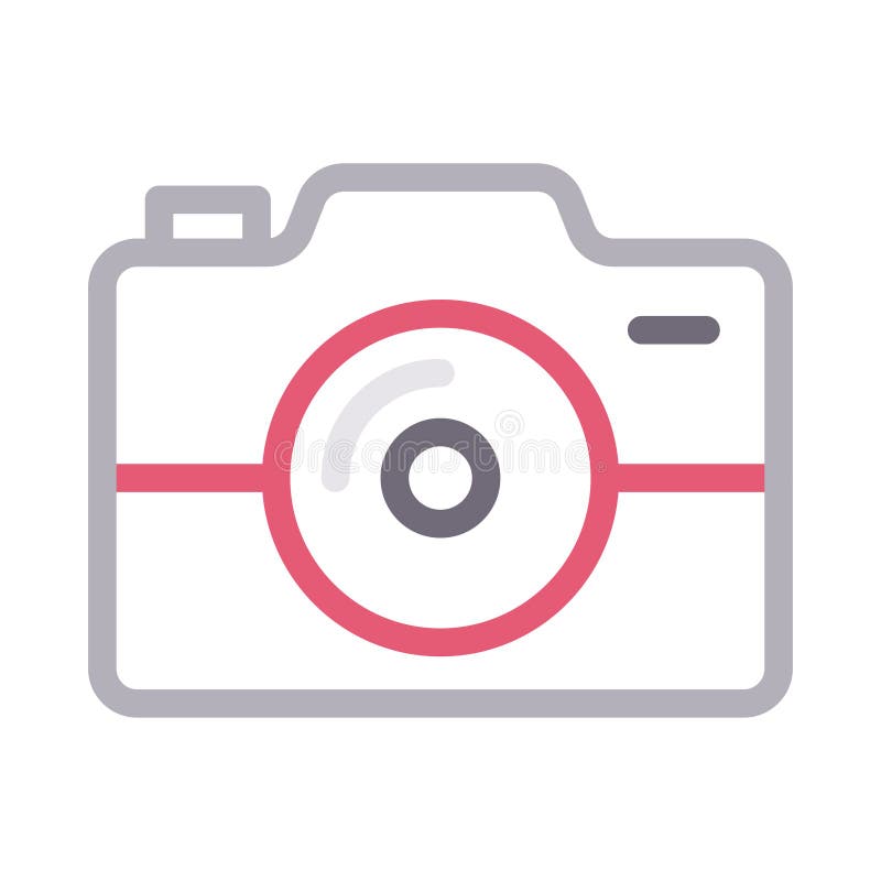 SLR vector color line icon stock illustration. Illustration of element ...