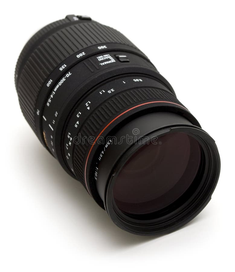 SLR zoom lens stock image. Image of optical, aperture - 7824233