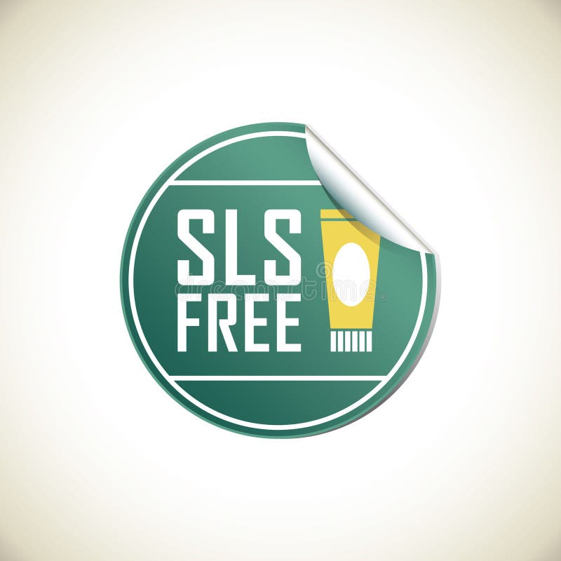 Sls Free Label. Vector Illustration Decorative Background Design Stock ...