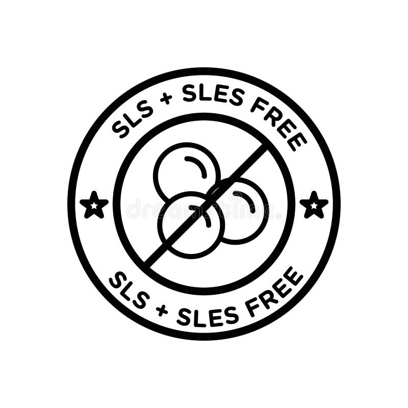 Sls, Sles Free Icon Linear Logo Mark in Black and White Stock Vector ...