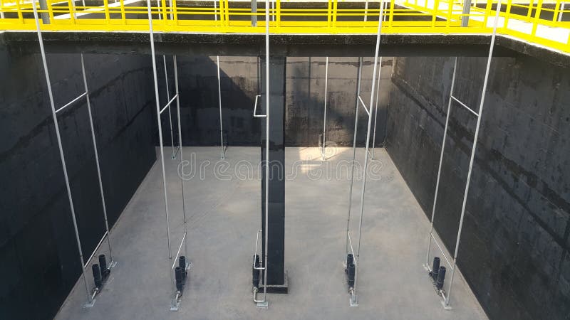 Sludge Scraper Secoundary Clarifier Stock Photo - Image of design ...