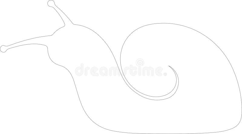 Slug Outline Silhouette Generative Ai Stock Vector - Illustration of ...