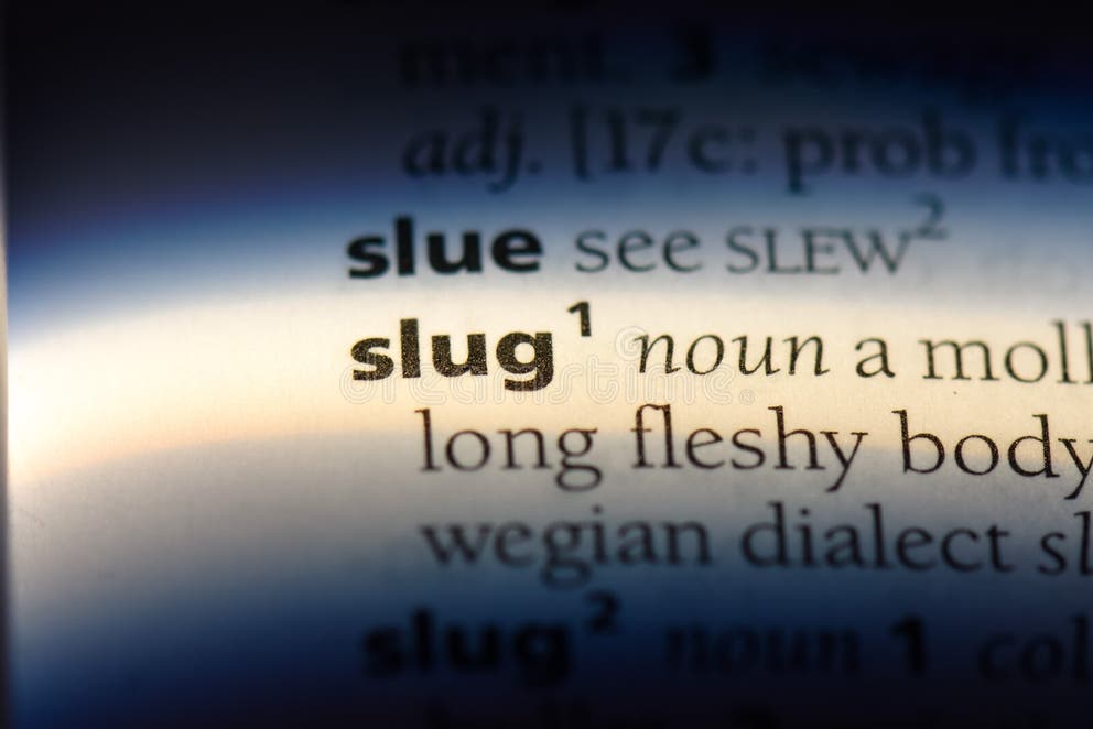 Slug stock image. Image of slug, paper, book, text, writing - 126620455