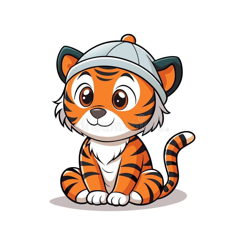 Sluggish Tiger Cub Doing Gymnastics Stock Vector - Illustration of ...