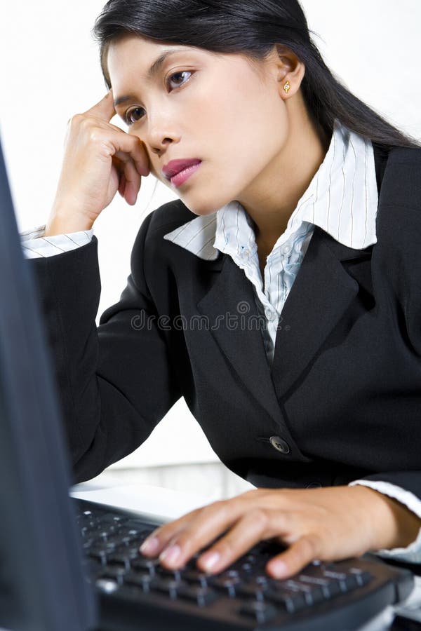 Slugish Businesswoman in Office Stock Photo - Image of occupation ...
