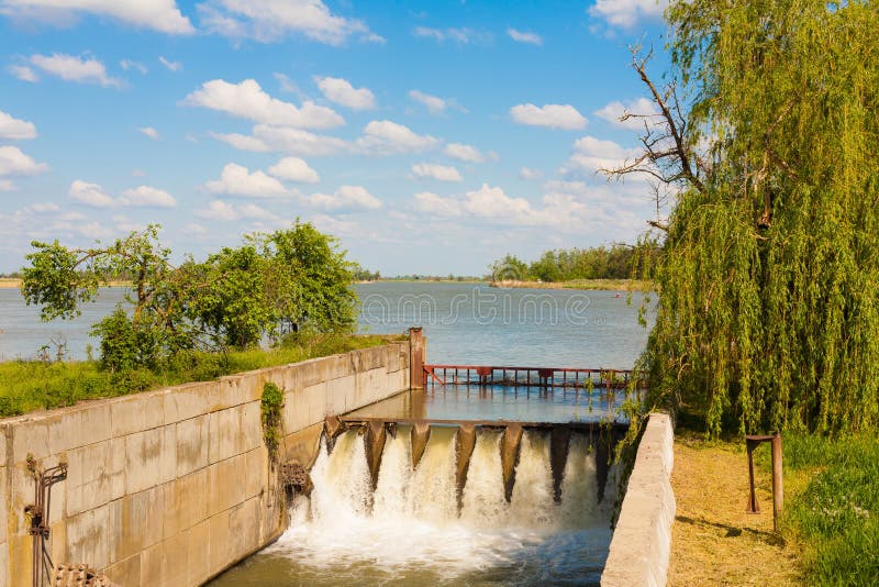 Sluice stock image. Image of scenery, industry, blue - 42007105