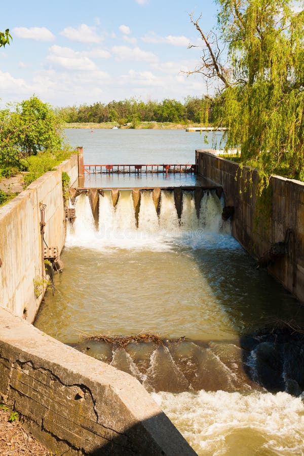 Sluice stock image. Image of irrigation, supply, river - 42007257
