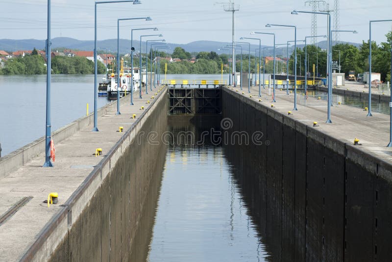 Sluice Channel with Driveway Stock Image - Image of lamp, driveway ...