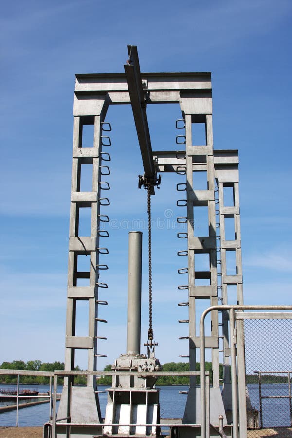 Sluice construction stock photo. Image of support, pond - 14607780
