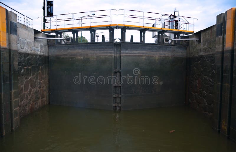 Sluice gate stock photo. Image of structure, barrier - 37110286