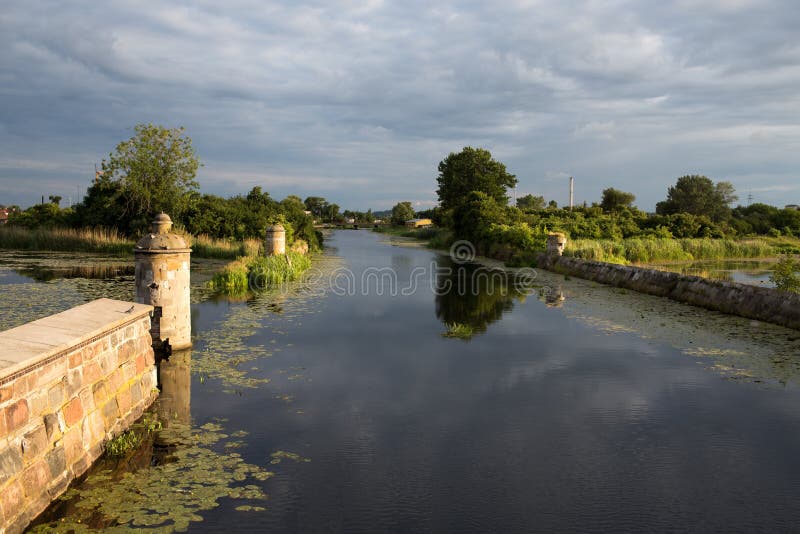 Sluice stone. stock photo. Image of europe, pomorskie - 32510722