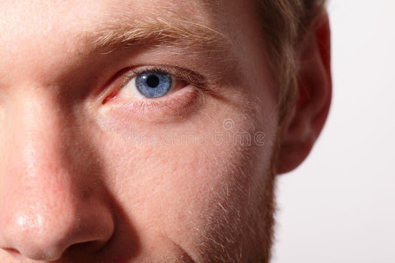 Man ogen stock afbeelding. Image of nadruk, ooglid, macro - 23845773