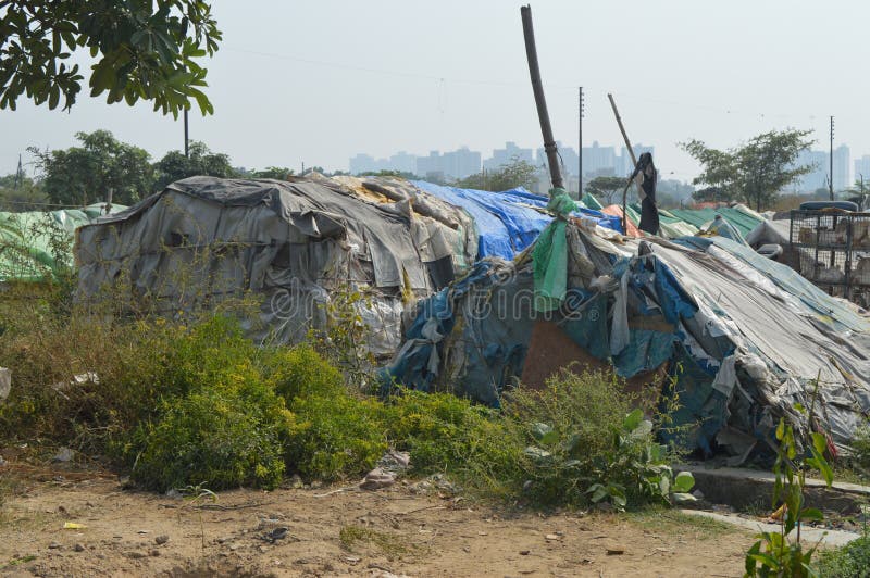 Slum area stock photo. Image of slum, plastic, area, tents - 45875766