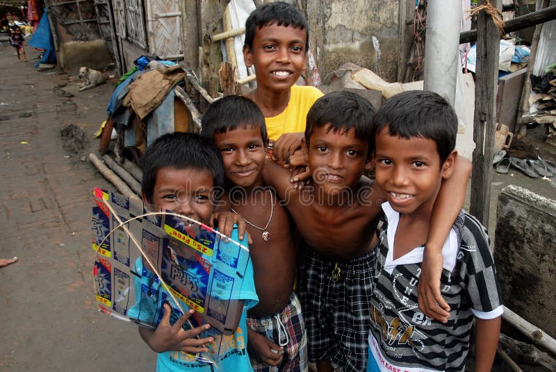 Slum Children of Kolkata-India Editorial Photography - Image of ...