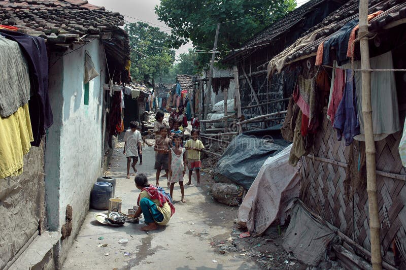 Slum Dwellers of Kolkata-India Editorial Stock Image - Image of ...